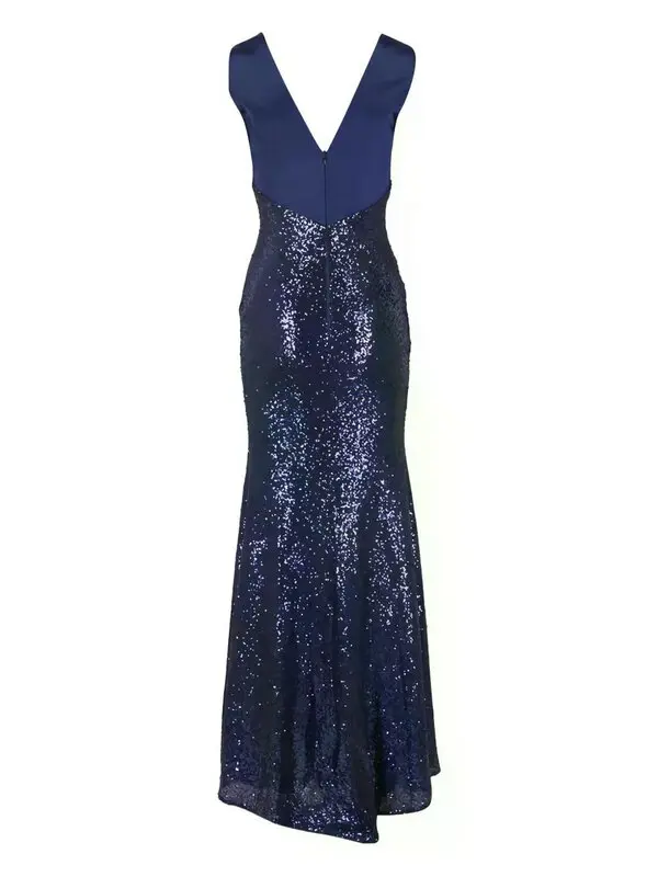 Kiton Sequin-embellished V-neck Dress