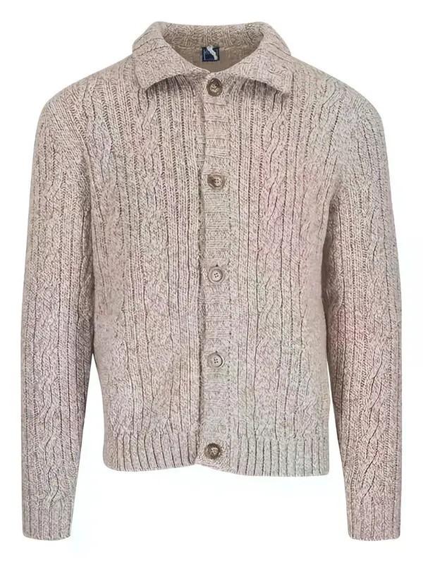 Fedeli Cable-knit Buttoned Cardigan