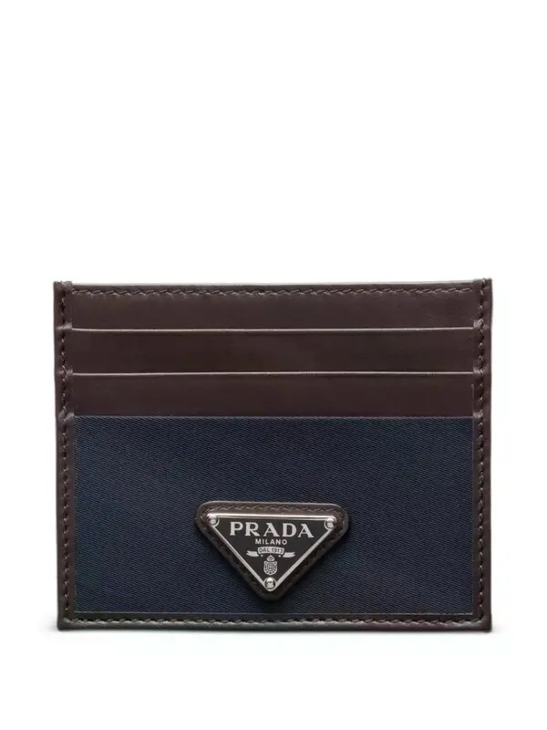 Prada Speedrock Re-nylon Card Holder - Brown