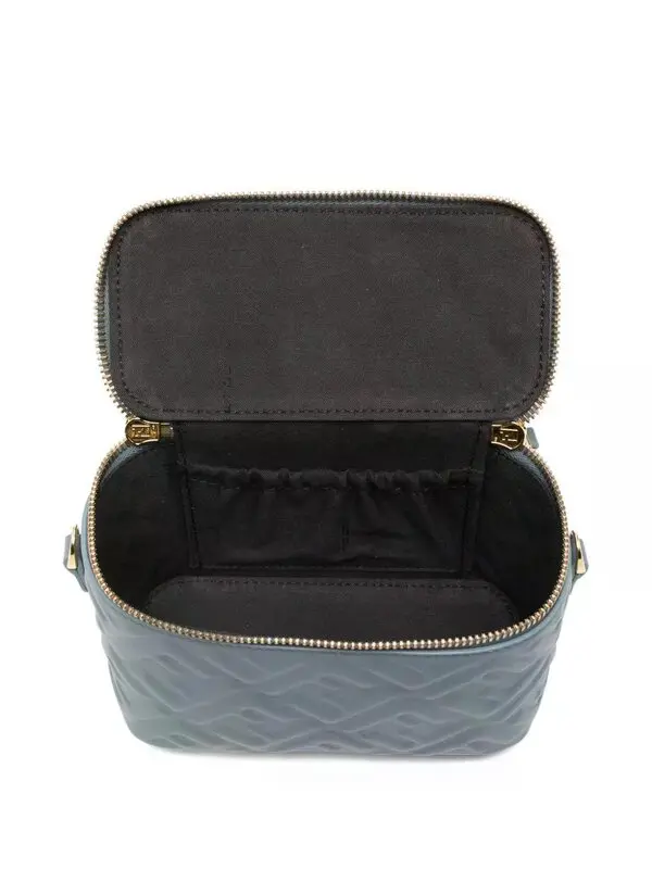 Fendi Ff-logo Leather Mini Vanity Bag