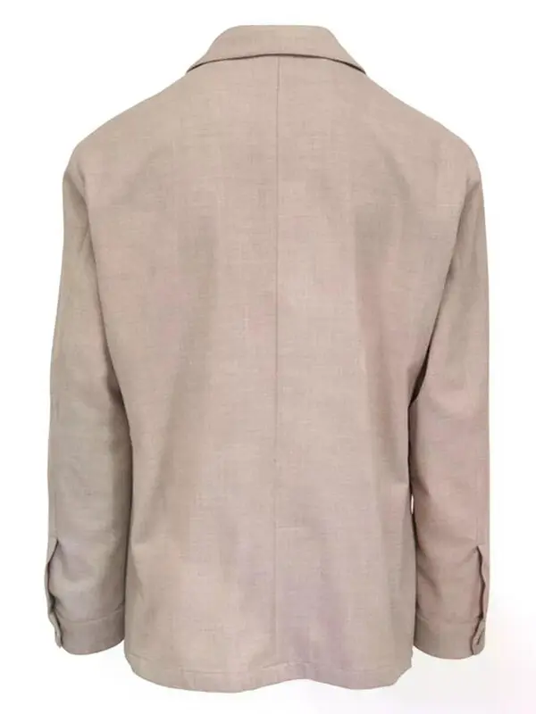 ATELIER MUNRO Button-front Patch-pocket Shirt Jacket - Neutrals