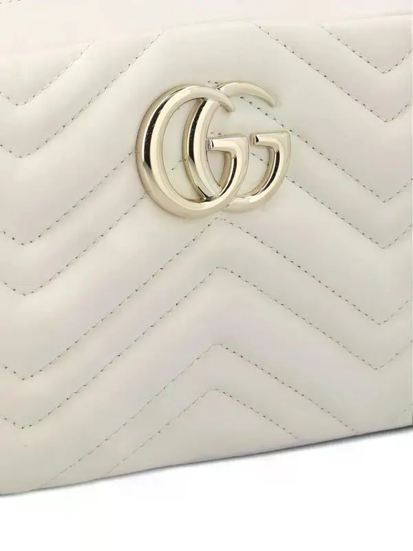 Gucci Gg Marmont Chevron Shoulder Bag
