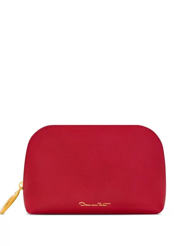 Oscar De La Renta Small Zip-up Makeup Bag - Red