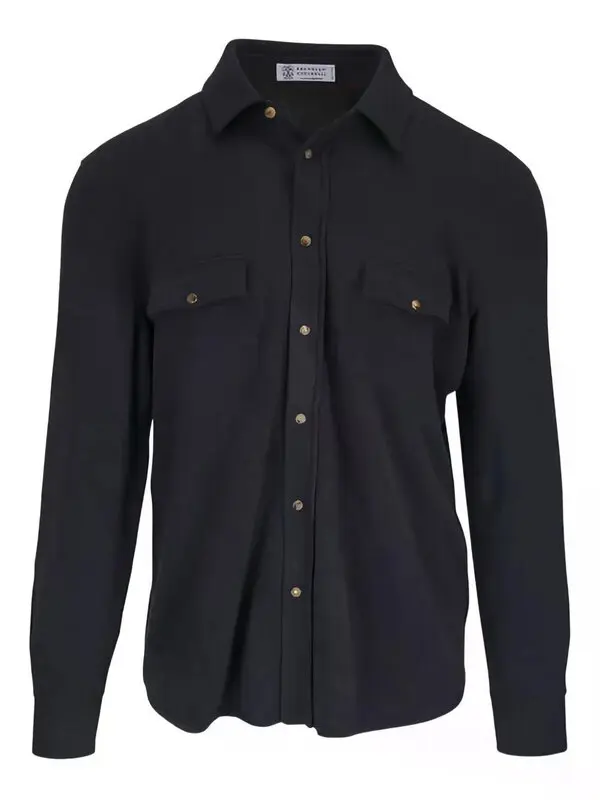 Brunello Cucinelli Double-pocket Button-front Shirt