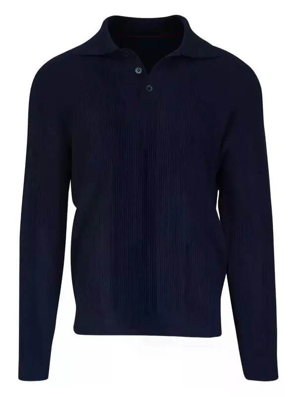 Brunello Cucinelli Polo-neck Ribbed Sweater