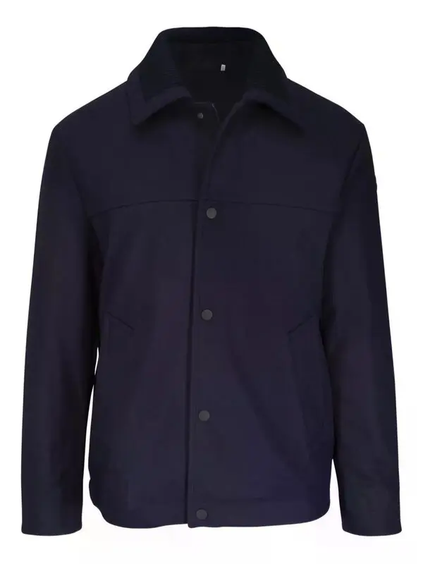 Moncler Buttoned Collar Jacket - Blue
