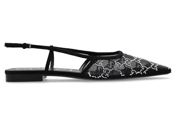 Gucci Demi Ballet Mesh Crystal Flats