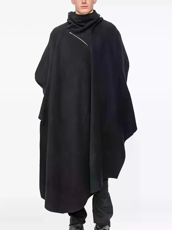 LEON EMANUEL BLANCK Distortion Hooded Poncho
