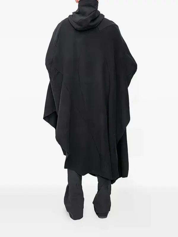 LEON EMANUEL BLANCK Distortion Hooded Poncho