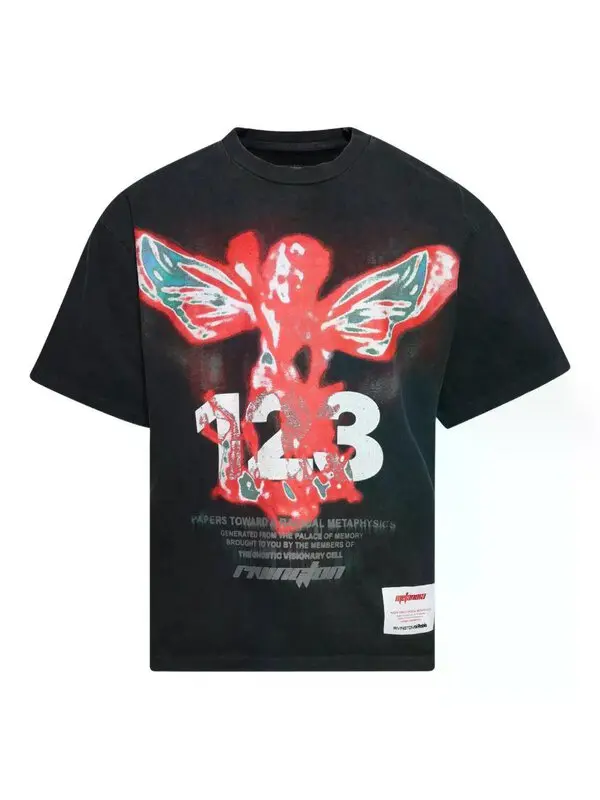 RRR123 Graphic-print T-shirt - Black