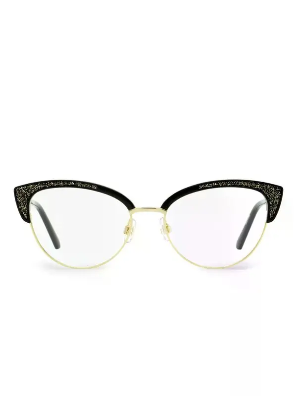 SWAROVSKI Sk5363 Glitter Cat-eye Glasses - Black