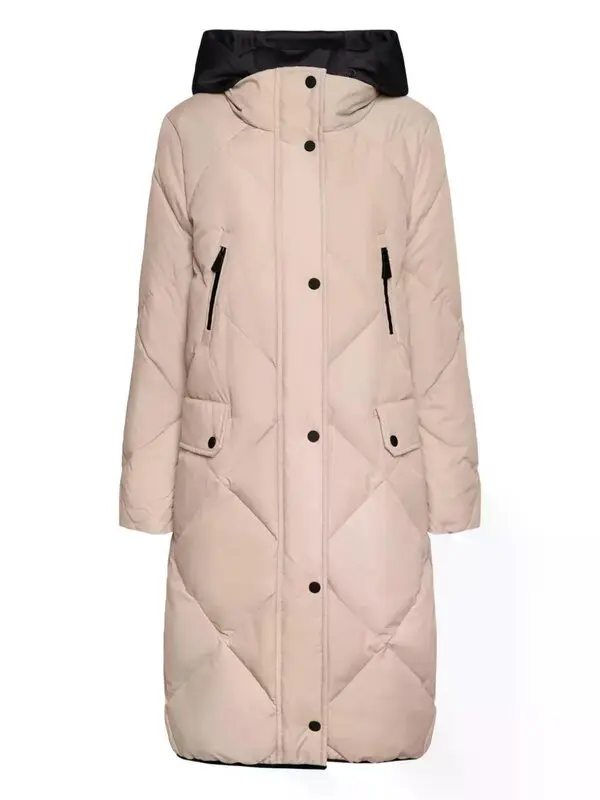 ELENA MIRO` Quilted Hooded Jacket