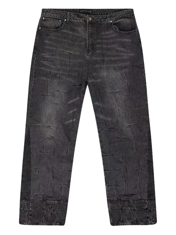WHO DECIDES WAR BY EV BRAVADO Gathered Straight Jeans
