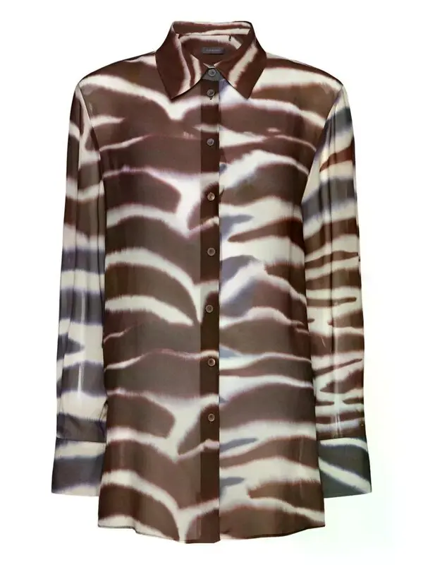 ELENA MIRO` Animal Print Shirt