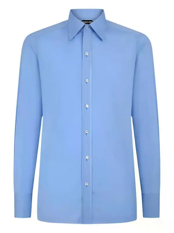 TOM FORD Poplin Shirt - Blue