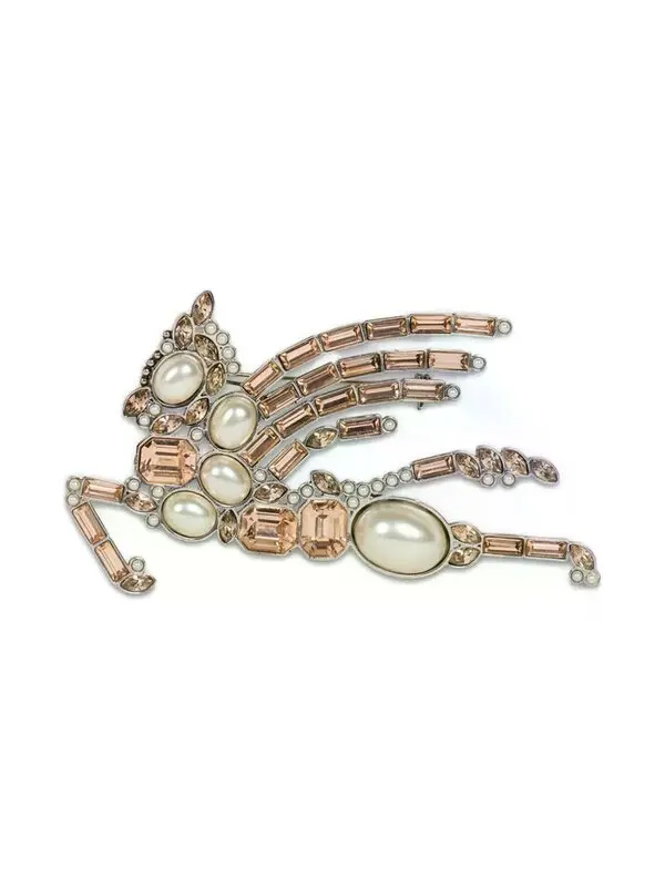 Etro Pegaso Pearls Brooch