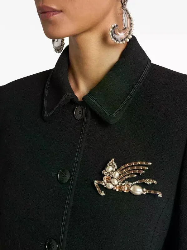 Etro Pegaso Pearls Brooch