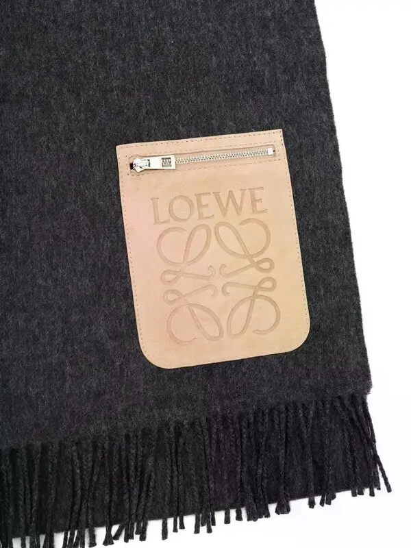 Loewe Zip-pocket Fringed Scarf