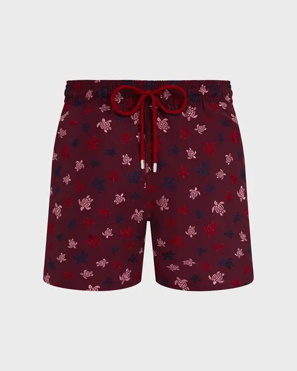 Vilebrequin Micro Ronde Des Tortues Limited Edition Swim Shorts - Red