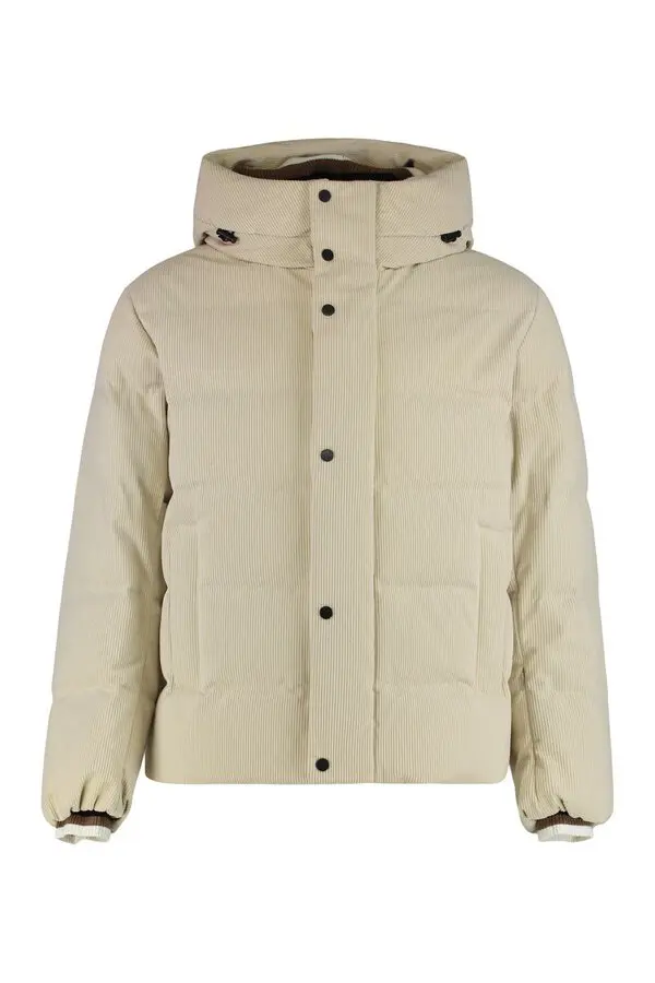 Fusalp Atila Velvet Puffer Jacket - Beige