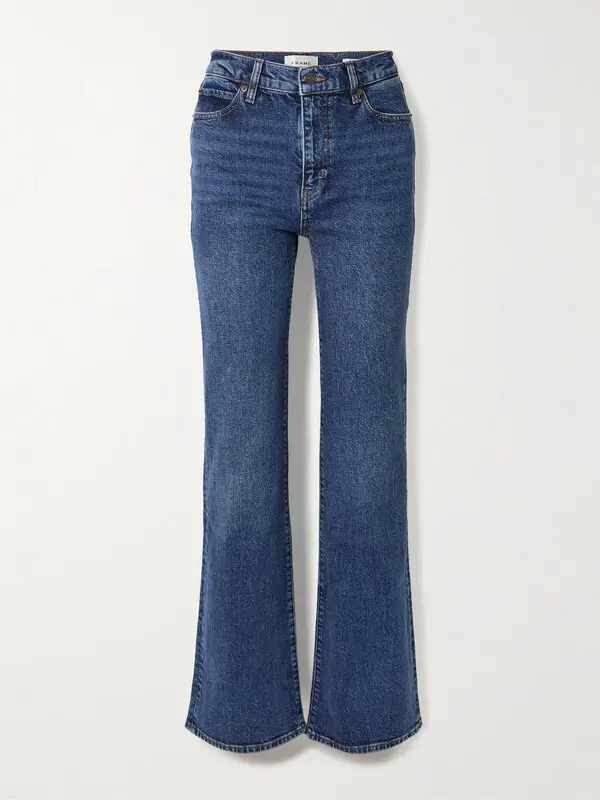 FRAME The Arrow High-rise Flared Jeans - Blue