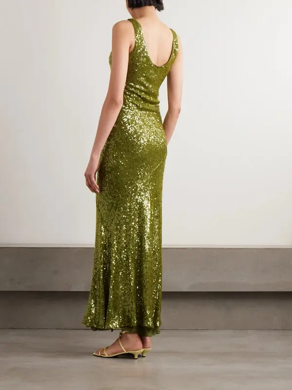 Galvan Moonlight Valletta Sequined Gown