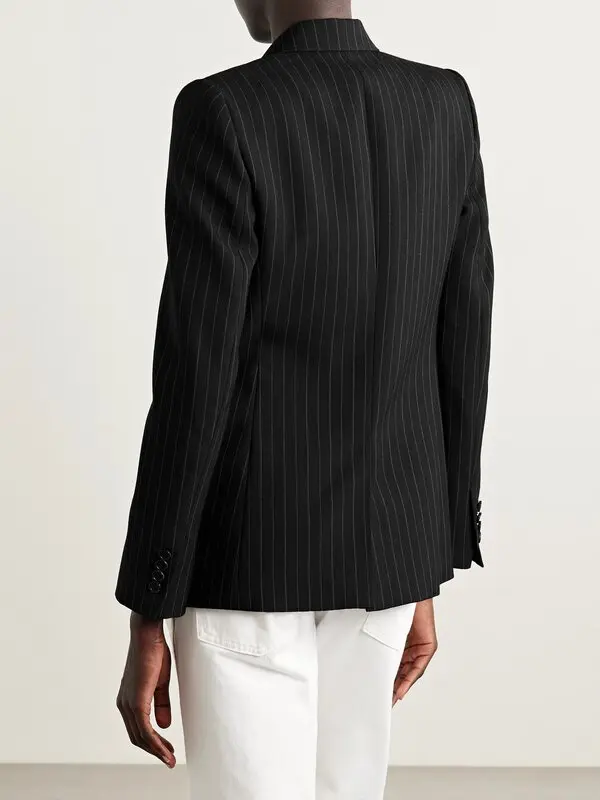 NILI LOTAN Anabel Pinstriped Wool-blend Twill Blazer