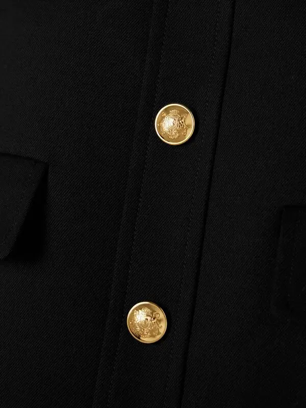 NILI LOTAN Hadley Cropped Wool-twill Jacket