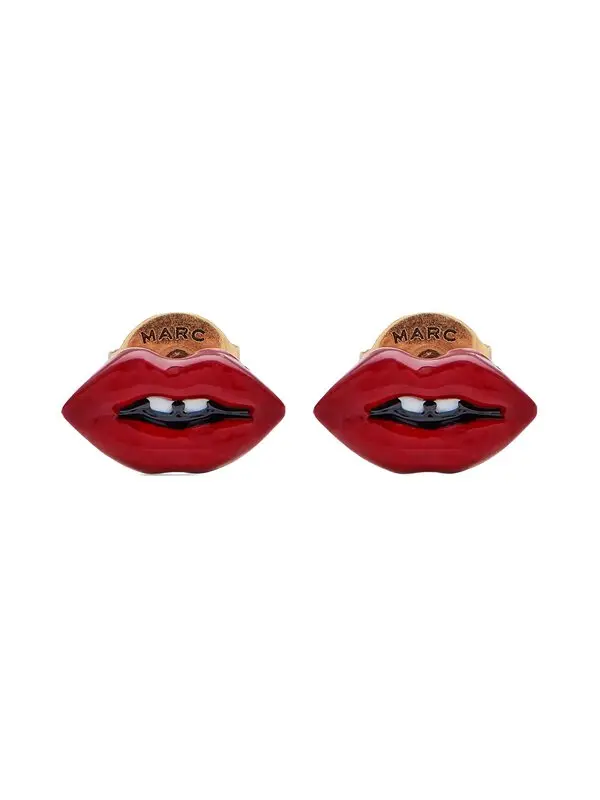 Marc Jacobs Lips Earrings - Gold