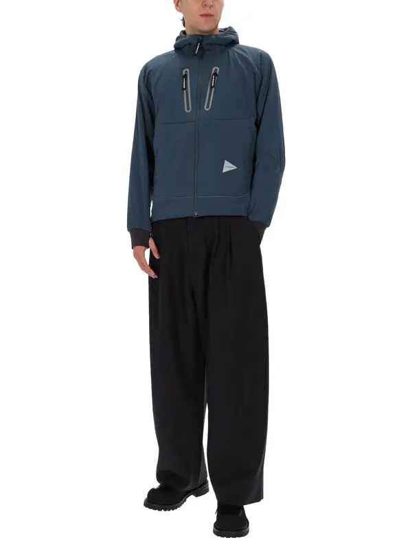 AND WANDER Alpha Air" Jacket - Blue