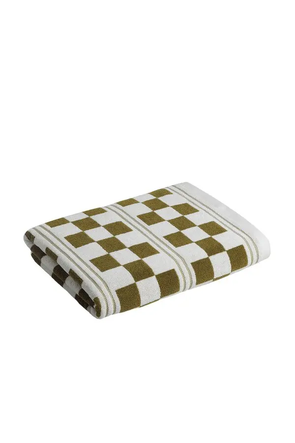 BAINA Busby Pool Towel In Olive,white