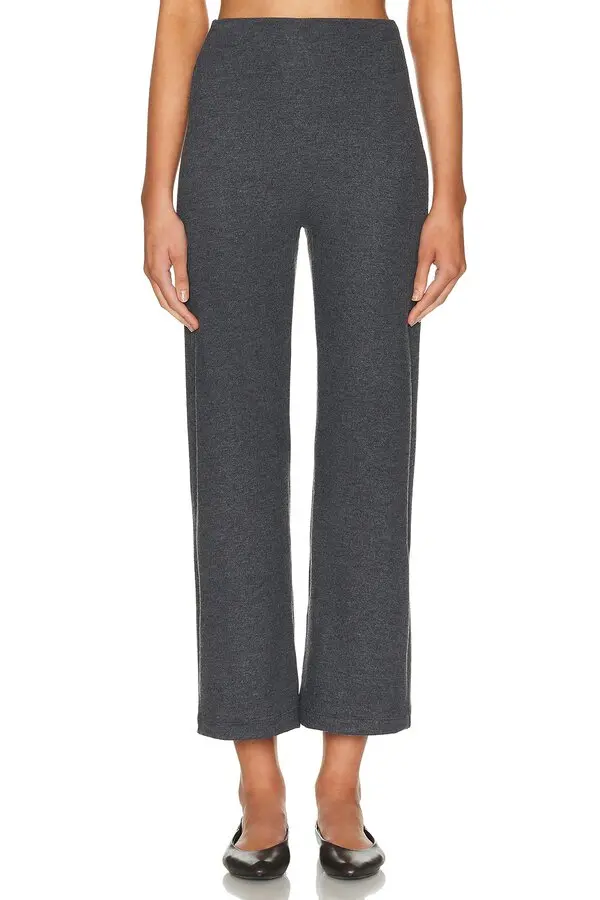 LESET Lauren Crop Flare Pant - Charcoal