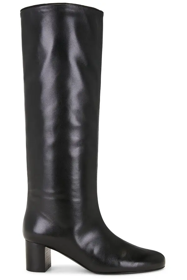 TOTEME Downtown Nappa Knee High Boots - Black