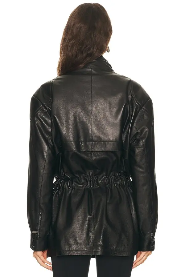 Magda Butrym Leather Jacket - Black