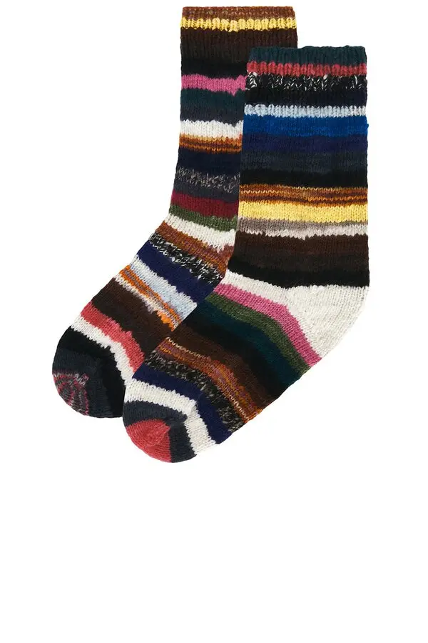 THE ELDER STATESMAN Hand-knit Socks
