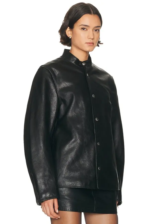 Alexander Wang Curved Sleeve Moto Jacket