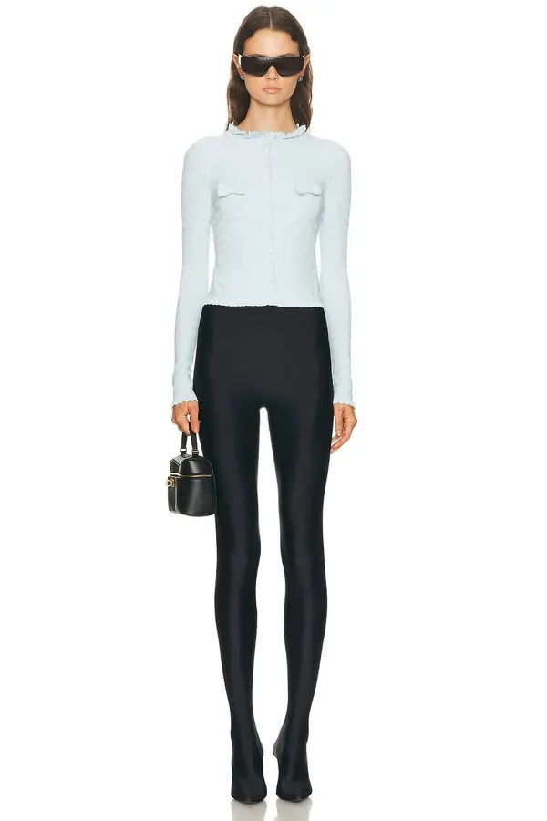 Balenciaga Fitted Cardigan - Light Blue
