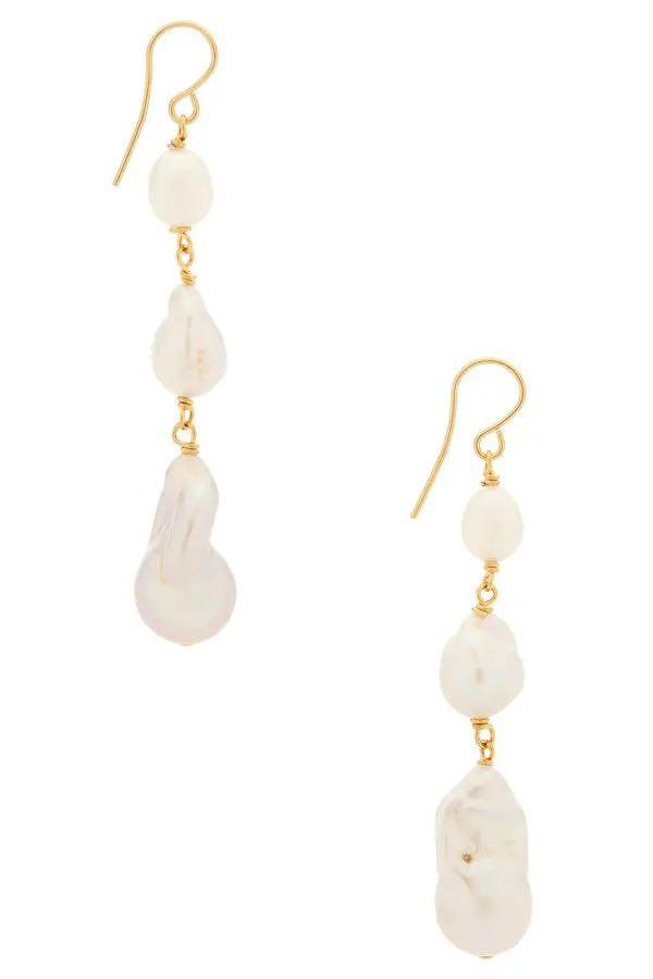 JIL SANDER Pearl Dangle Earrings