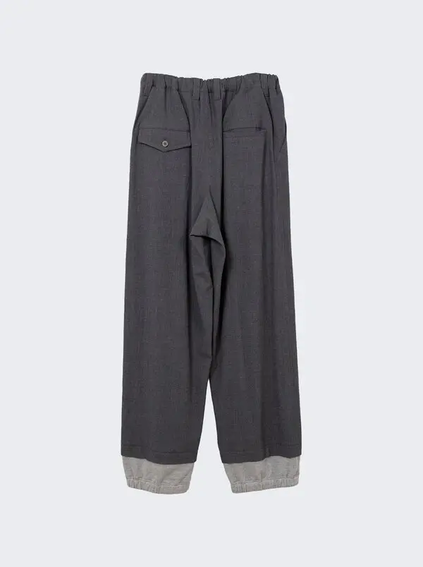 Mihara Yasuhiro Layered Wool Pants - Grey