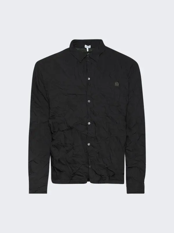 Loewe Hybrid Shirt Camel And Blue - Black