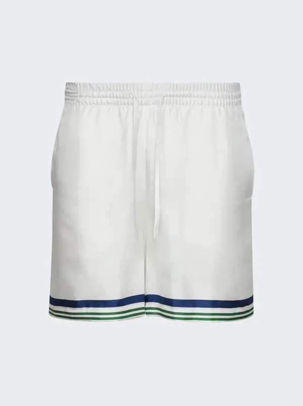 Casablanca Tennis Mascot Drawstring Shorts