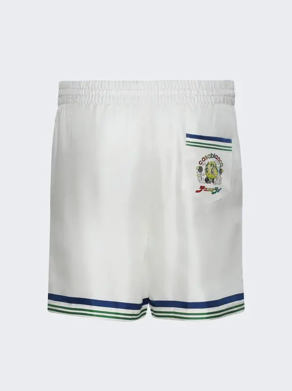 Casablanca Tennis Mascot Drawstring Shorts