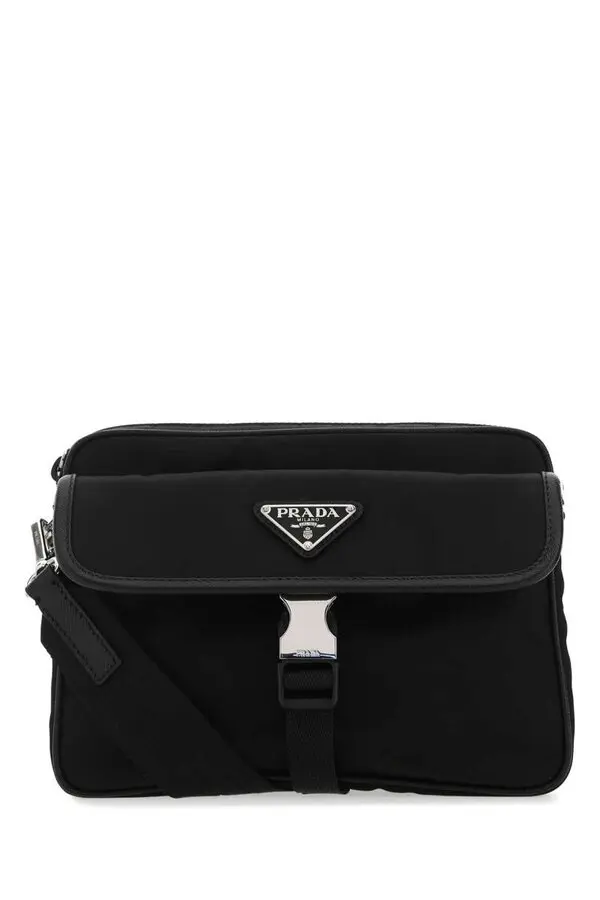 Prada Nylon Crossbody Bag - Black