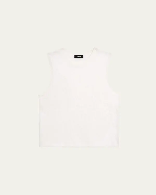 Theory Brushed Cashmere Sweater Vest - Ivory
