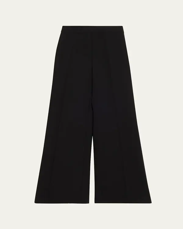 Carolina Herrera High-rise Wide-leg Wool Pants - Black
