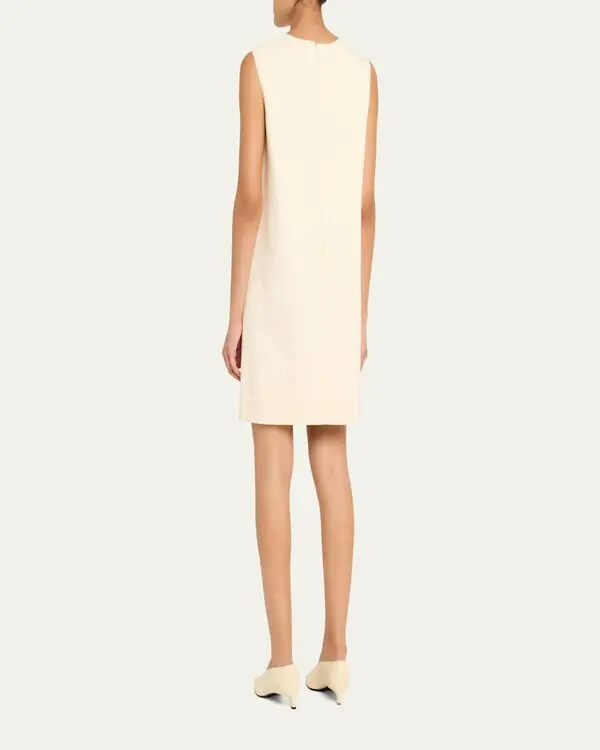 Oscar De La Renta Alliums-print Sleeveless Mini Shift Dress