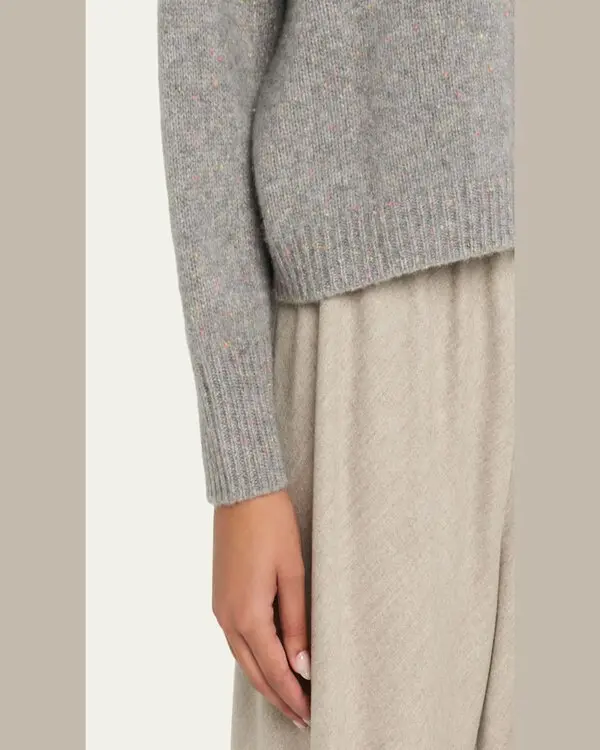 FRAME Cashmere Fleck Cardigan - Silver