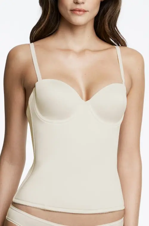 DOMINIQUE INTIMATES Paige Seamless Padded Microfiber Longline Strapless Bra