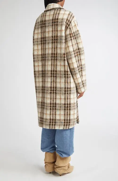 Isabel Marant Étoile Gabriel Plaid Wool-blend Coat