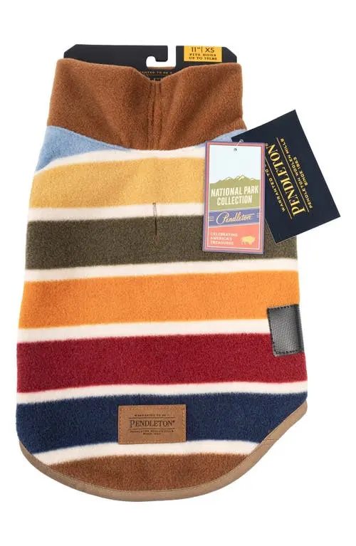 Pendleton Striped Fleece Dog Vest - Joshua Tree